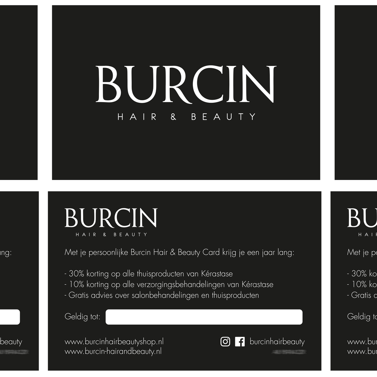 Burcin Membership Card - Burcin Hair & Beauty | Burcin Hair & Beauty Shop